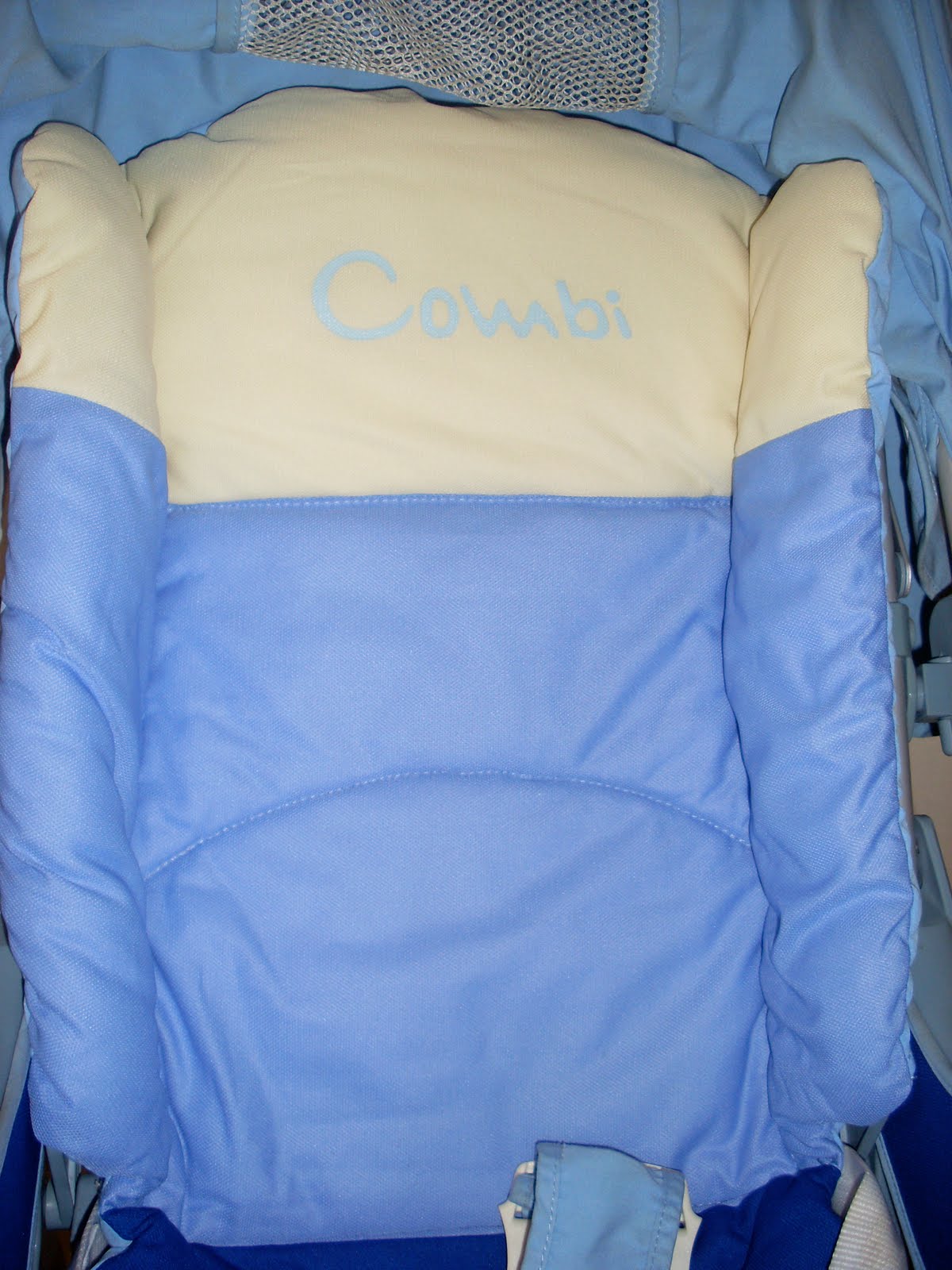 Brenda's Shoppe: Preloved Blue Combi Lightweight Stroller