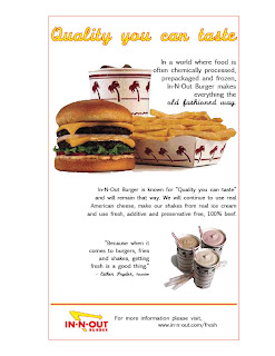 Emory K. Fuqua's Sample Work: Advertisement - In N Out Burger - Class ...