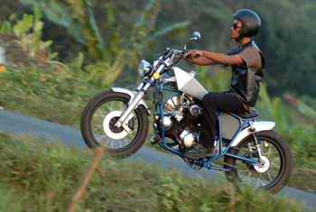 motorcycle: Modifikasi Binter 2 Silinder V-Twin 500 cc