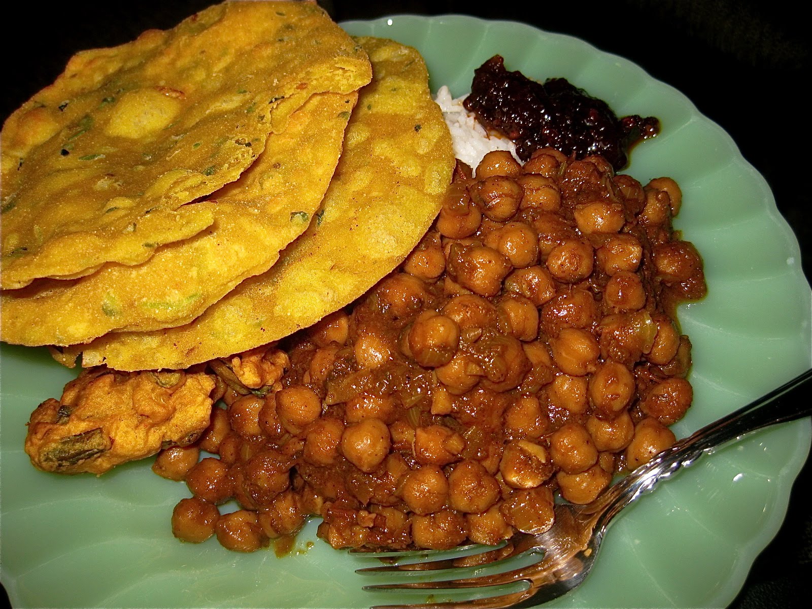 For The Love Of Food : Channa Masala with Masala Poori's