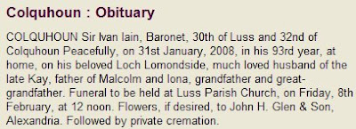 Clan Colquhoun Blog: February 2008