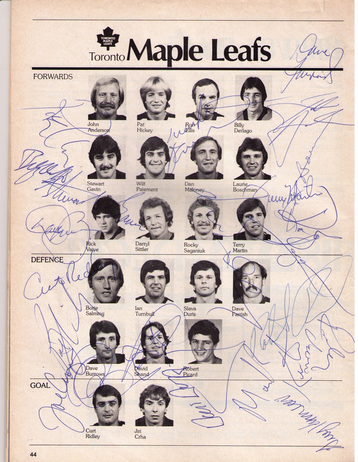 Toronto Maple Leafs A to Z: Maple Leaf Autographs