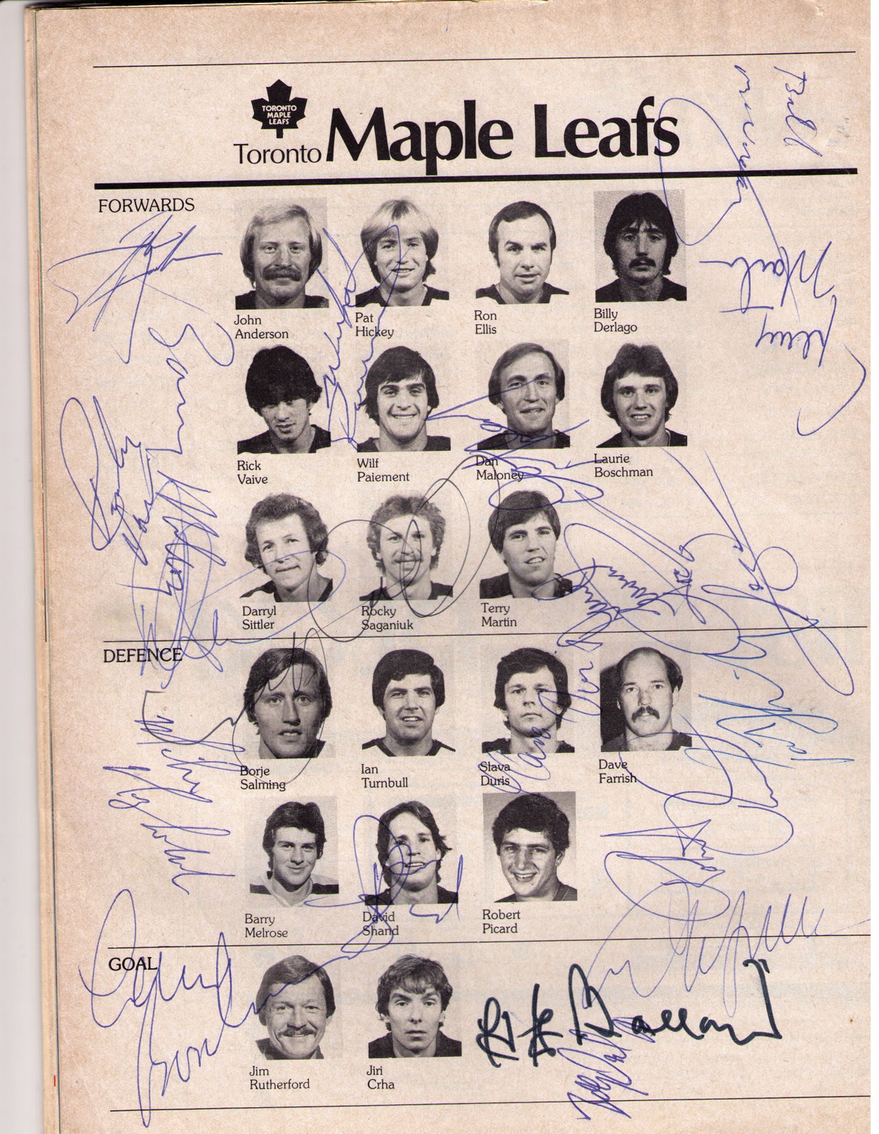 Toronto Maple Leafs A to Z: Maple Leaf Autographs