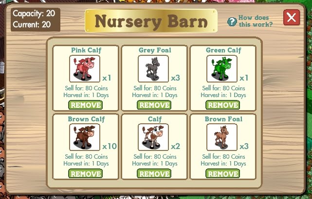 Lynspirations: FarmVille - Nursery Barn Building Completed