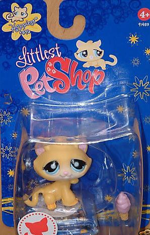 unicorn888: Rare LPS Yellow Cat #896 Littlest pet Shop