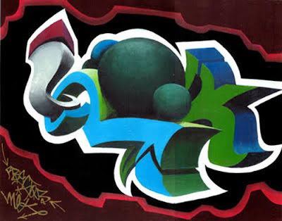 Grafiti New Most: ABSTRACT 3D DESIGN GRAFFITI BUBBLE ALPHABET LETTERS