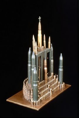 Amazing Pics: Amazing Sculptures Made With Guns And Bullets Part 2