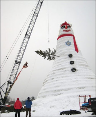 Amazing Pics: The World's Tallest Snowman Ever Built