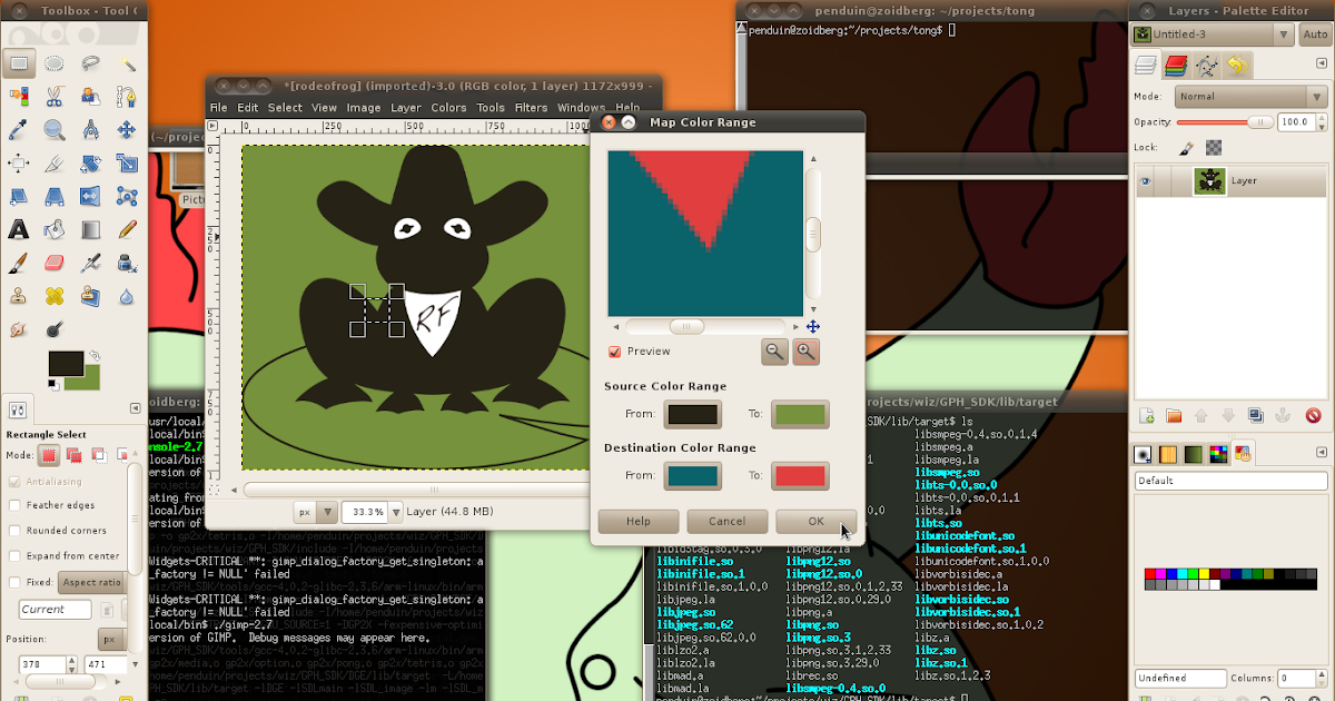 Penduin's Pen: GIMP Color Range Mapping