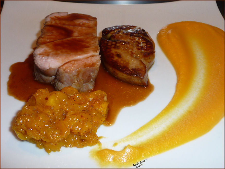 Lou Paladar Lepet: Noix de Veau & Foie Gras, Chutney de Mangue ...