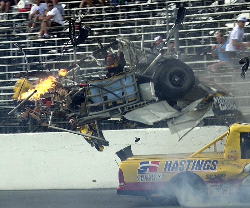 Geoff Bodine's 1999 Daytona Truck Crash : r/NASCAR