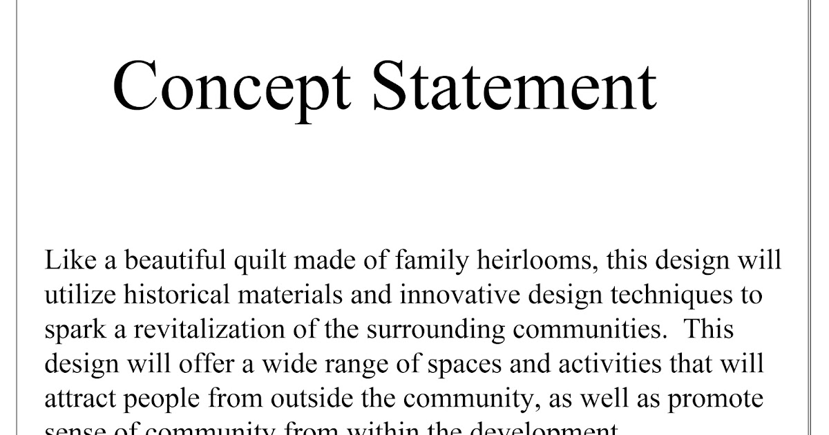 The Artist s Blog Infill Housing Development Concept Statement