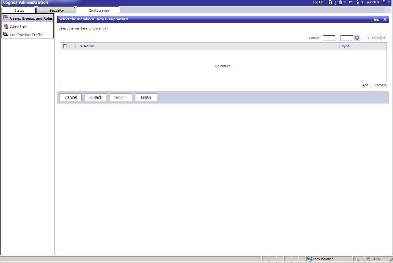 How to Create Users & Permissions using Cognos Administration ...