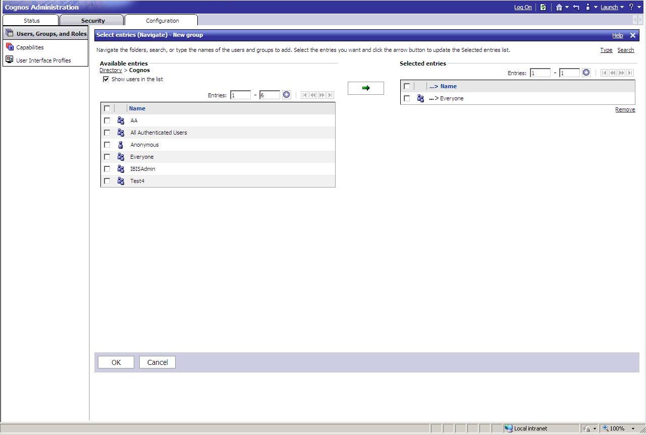 How to Create Users & Permissions using Cognos Administration ...