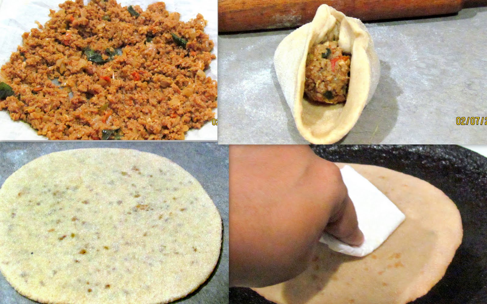 Savitha's Kitchen: Keema Paratha - Minced Meat Paratha