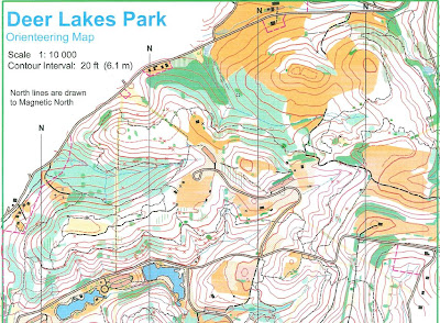 Sherpes Trail: Deer Lakes Park Map