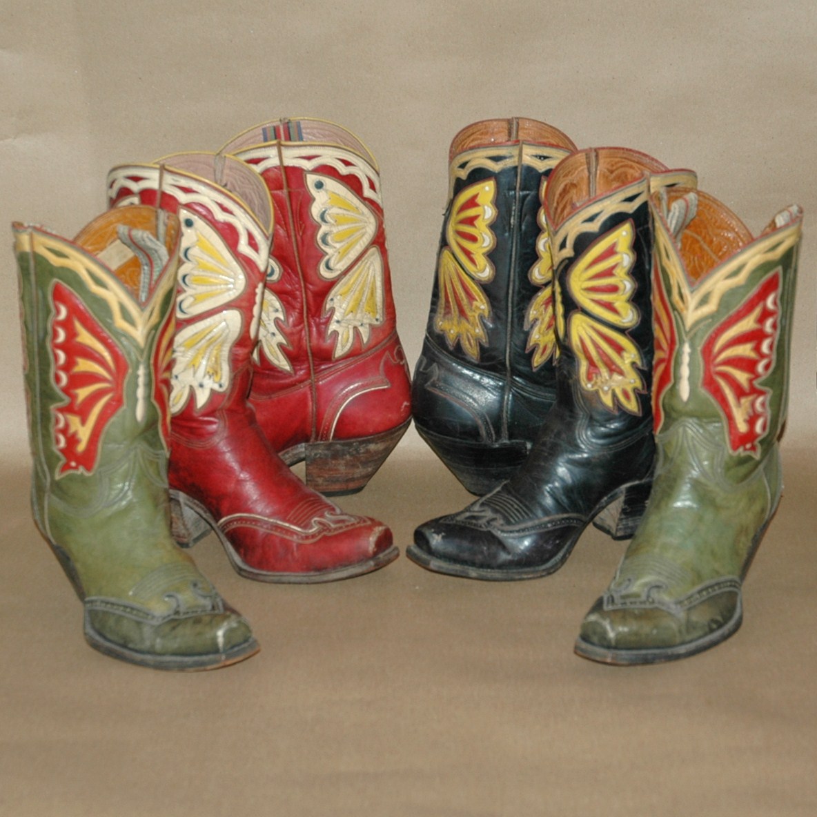 Rocket Ranch Roadhouse Antiques: Vintage Butterfly Boots...Cool Look ...