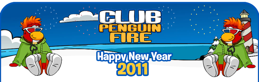 The Club Penguin Fire!: New 5th Anniversary Party Log-In Screen!