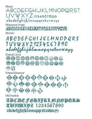 The Cutest Thing: Monogram Fonts