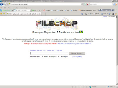 Vida Digital – Know-How: FileCrop - Procure por arquivos no RapidShare ...