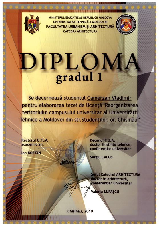 portofoliu: - licenţa de diplomă