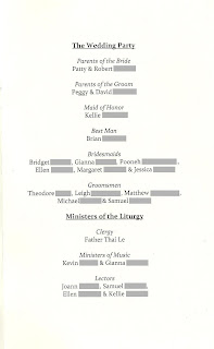 Bicoastal Bride: DIY Program Inspiration