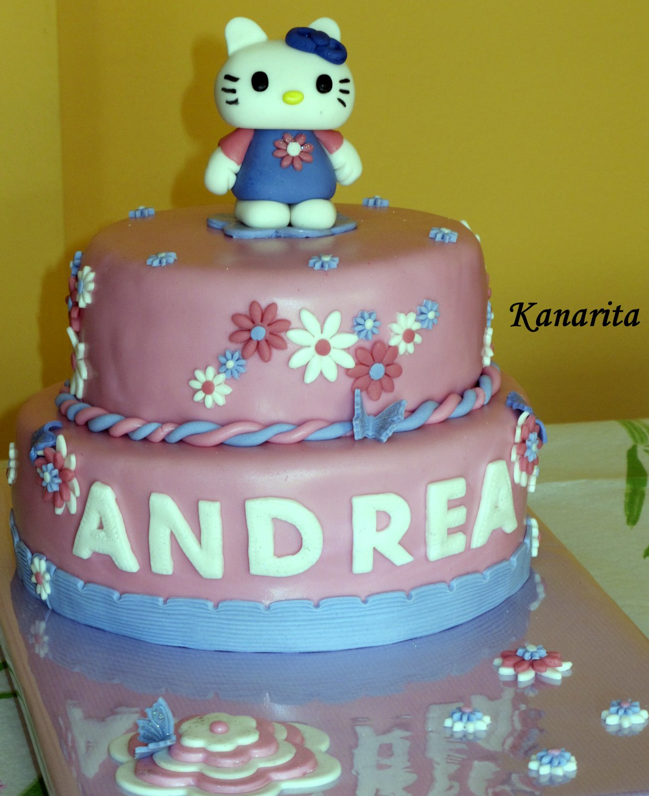 Los dulces de Kanarita: Pastel Hello Kitty VI