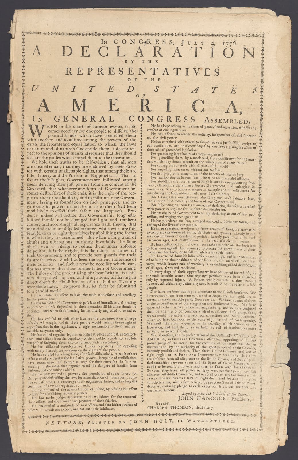 EagleSpeak: The Declaration of Independence