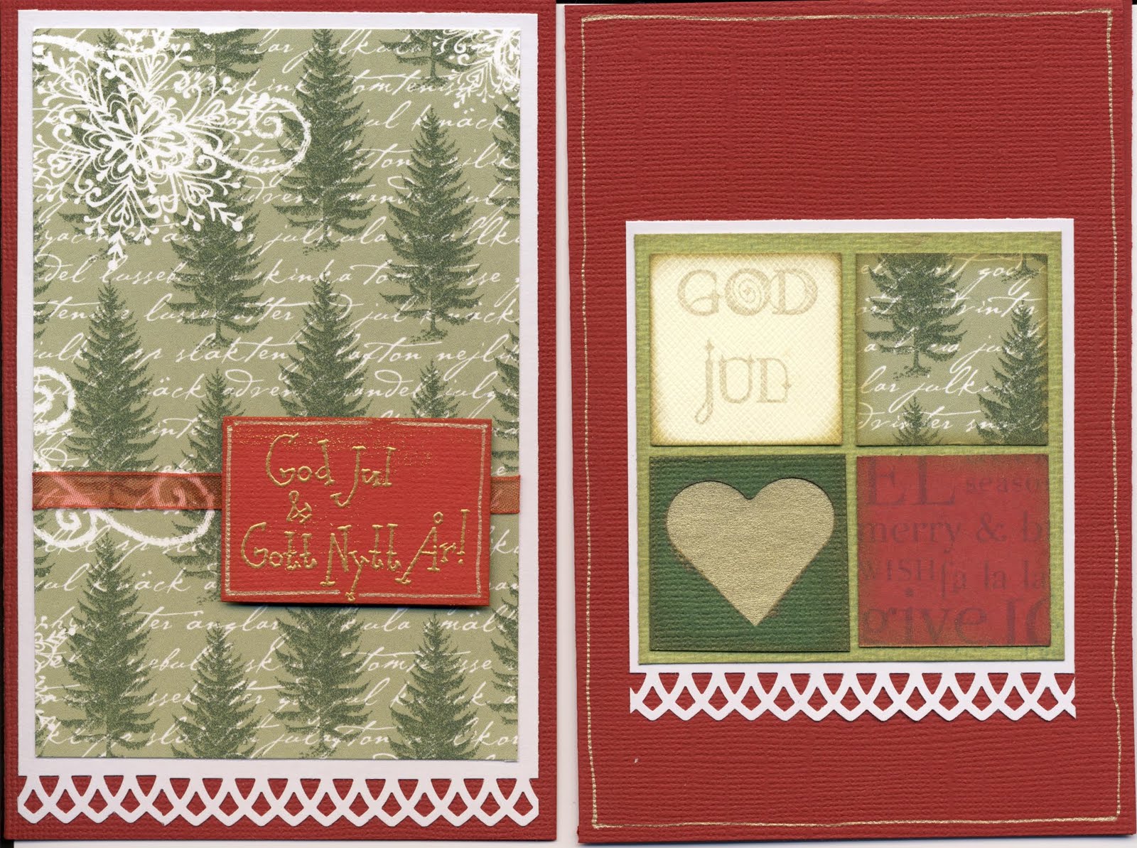 Ingeborgs scrap: Julkort, julkort, julkort...