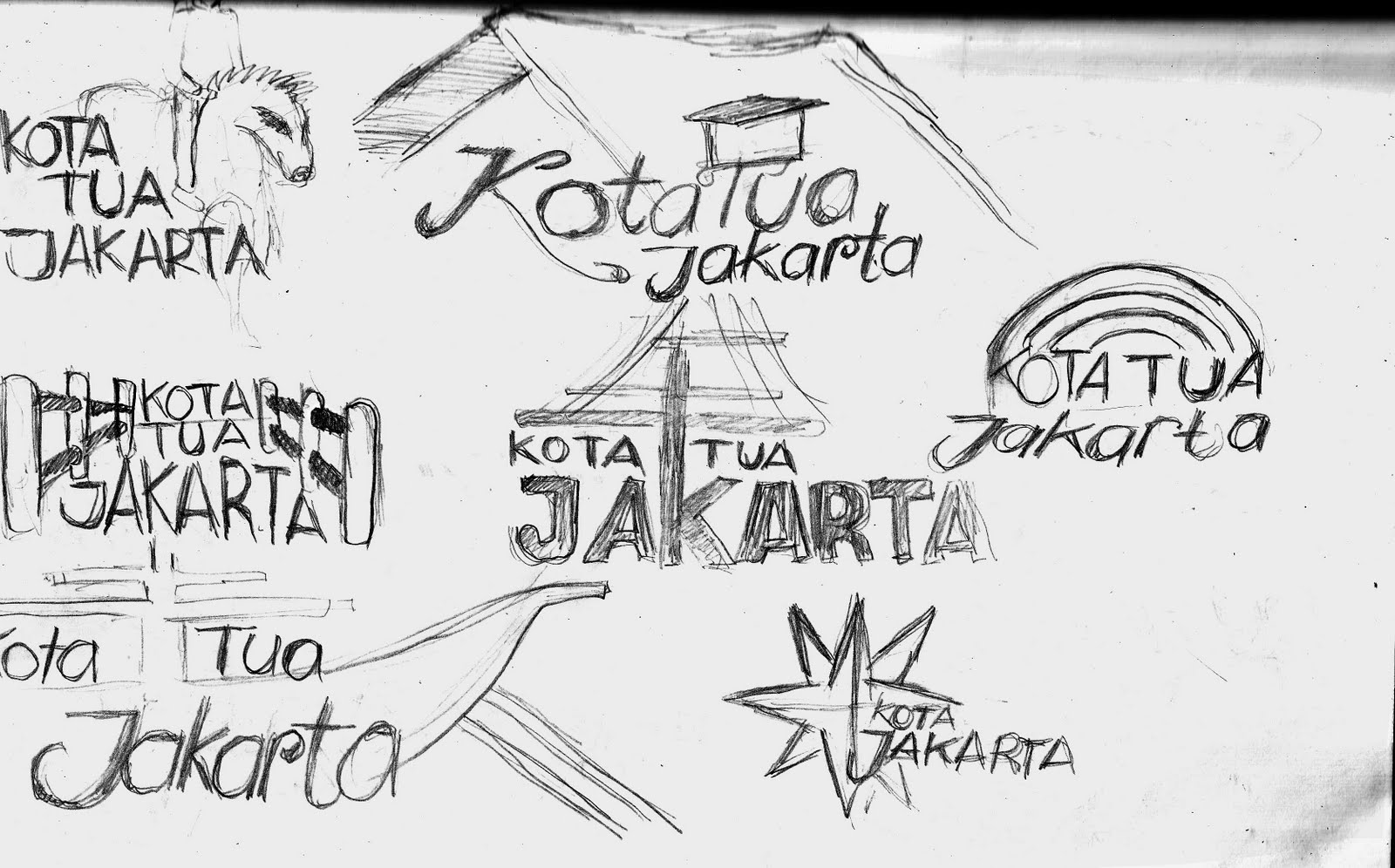 visual felix: Sketsa Logo Kota Tua (asistensi 2)