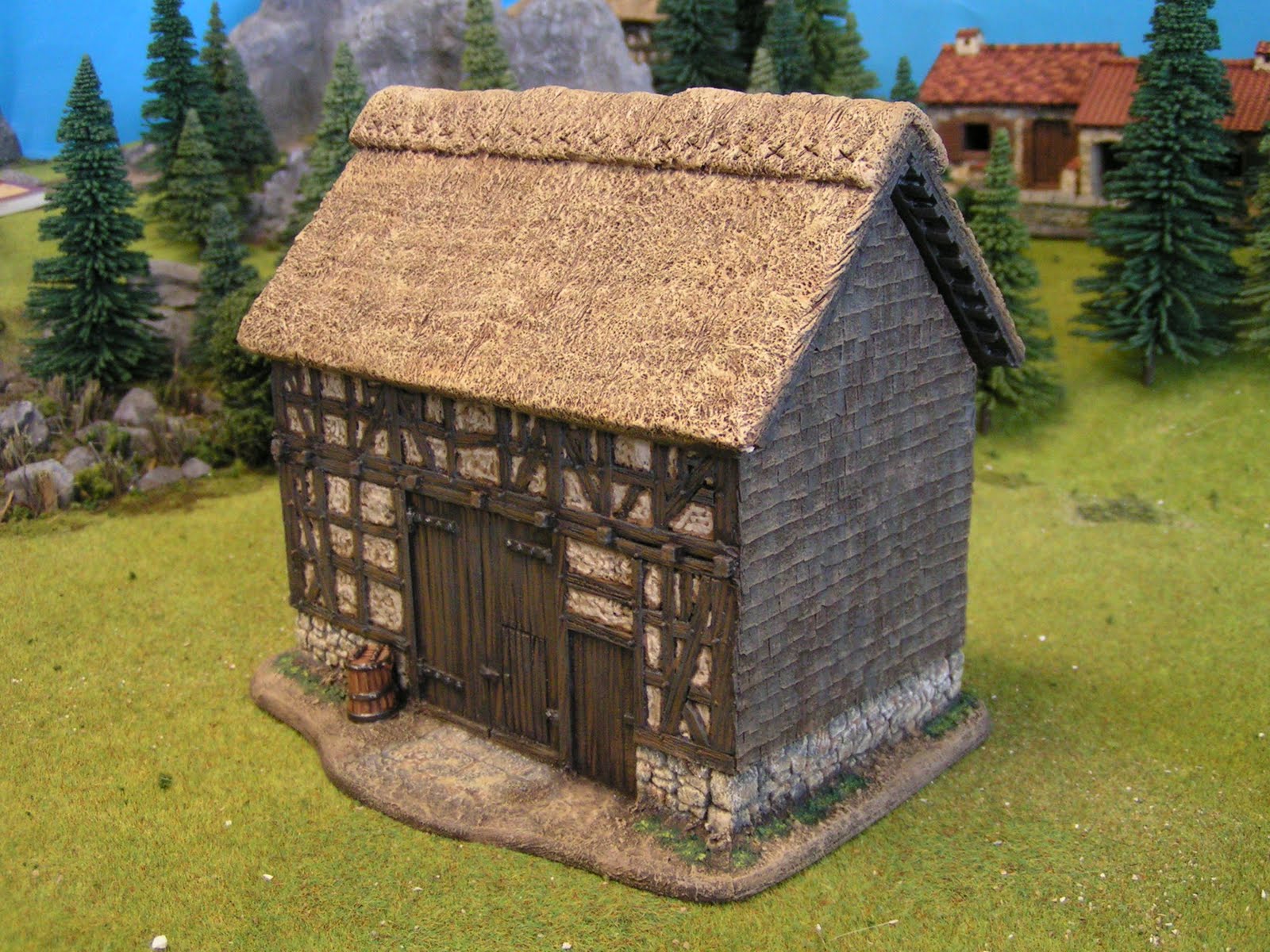 Dampf's modelling page: 28mm Medieval Buildings from Grand Manner