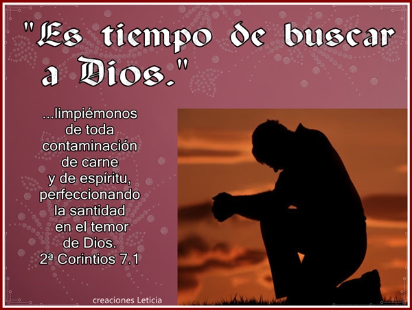 EN SUS MANOS SOY: Gráficas cristianas: Es tiempo de buscar a Dios