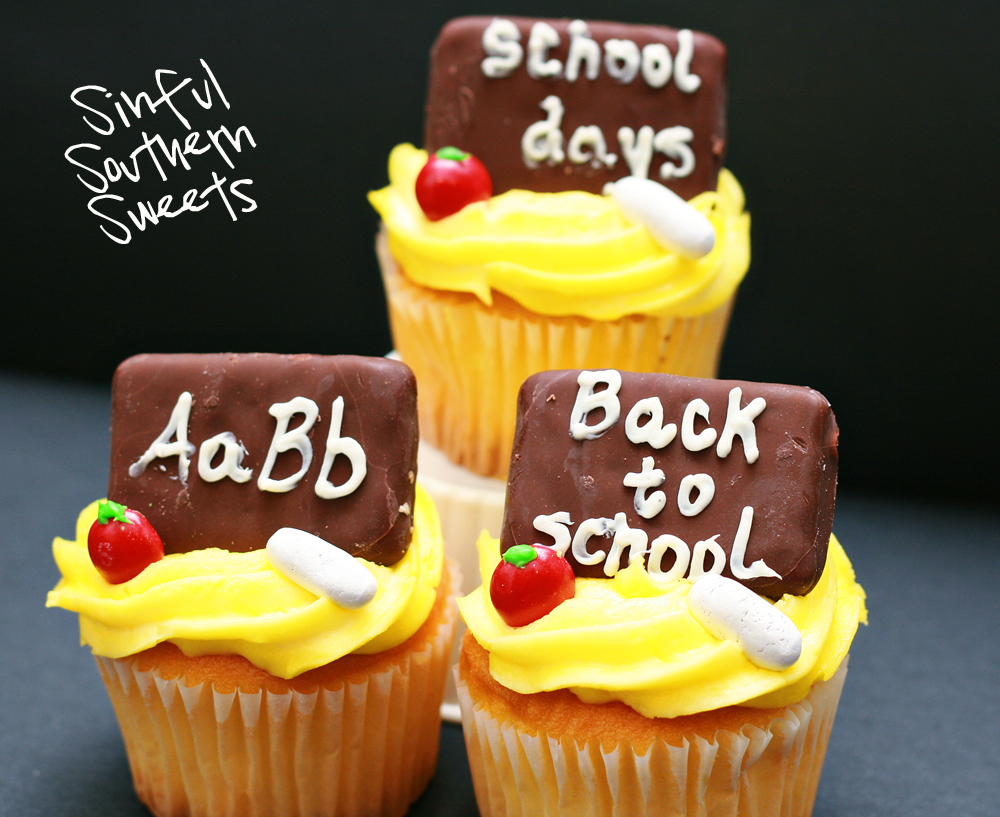 Sinful Southern Sweets: Back to School Cupcakes