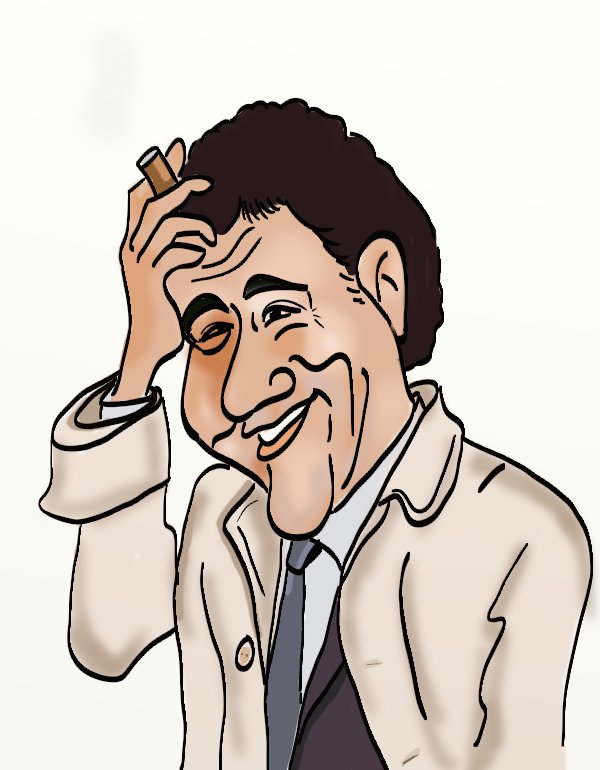 The Art of John Fisher: Peter Falk as Columbo