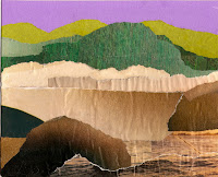Corinne Art 101: Torn Paper Landscape Collage #1