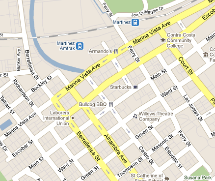 Walking San Francisco Bay: Downtown Martinez - Jan. 5, '11