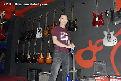 Myanmar Popular Singer, Sin Pauk's Fashion with Guitars