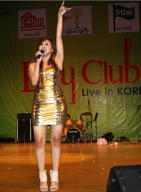 Myanmar Hot Singer, Jenny's Sexy Fashion @ Lazy Club Live In Korea ...