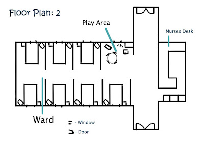 Long Wool Ward Children's Hospital: Floor Plans....all three of them..