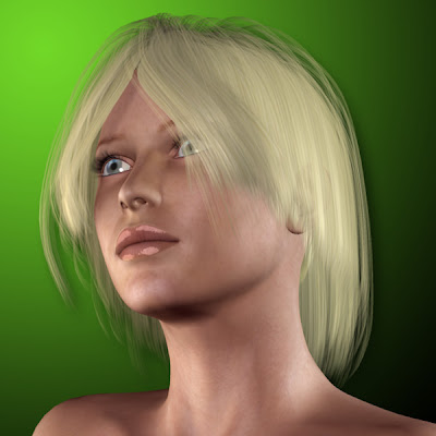 Qraffx 3D Poser Hair, Props & Freebies: Free Poser Hair This Week