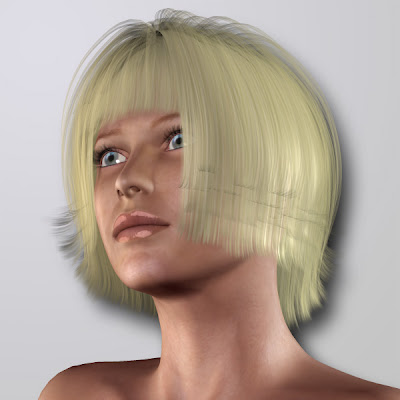 Qraffx 3D Poser Hair, Props & Freebies: V4 Poser Hair for this week