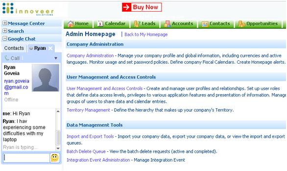 Only Siebel: Oracle CRM On Demand and Google Talk Only Siebel: Oracle CRM On Demand and Google Talk