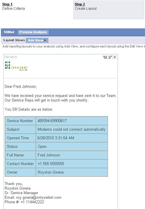 Only Siebel: Create an HTML email in Oracle CRM On Demand