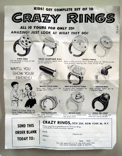 Tracy's Toys (and Some Other Stuff): 1950s Quaker Crazy Rings Premium Set