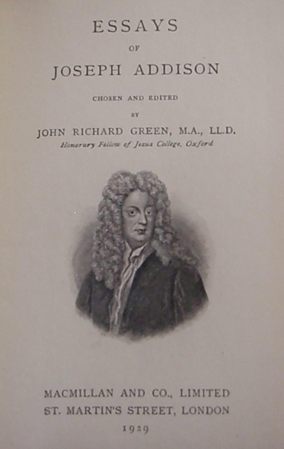 Joseph addison essays summary of qualifications