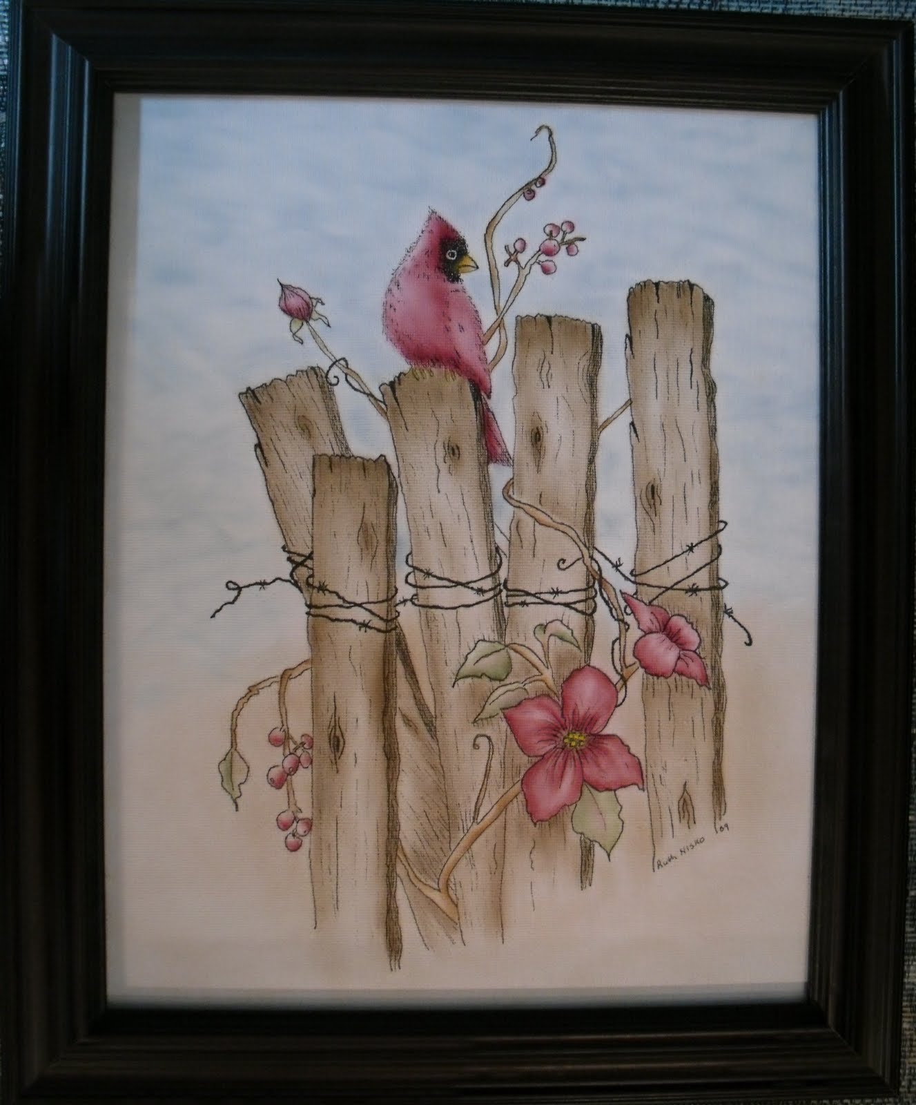 Joan's Pen & Ink with Oils, Coloured Pencils: Weekly Art Sessions