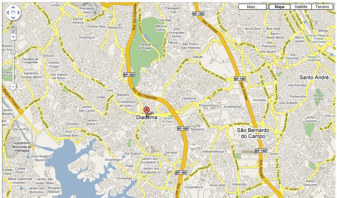 Nossos Mapas: Localização da Cidade de Diadema