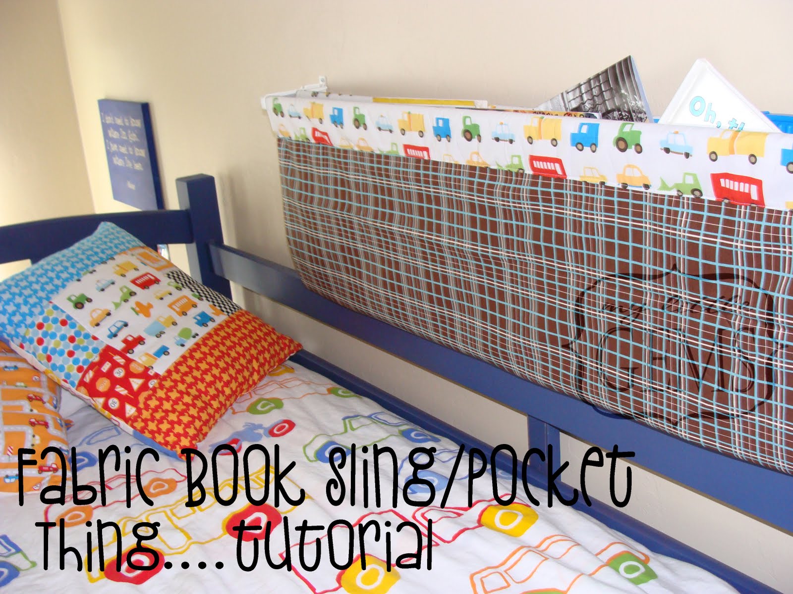 My Little Gems: Fabric Book Pocket/Sling {Fabric Book Holder} Tutorial