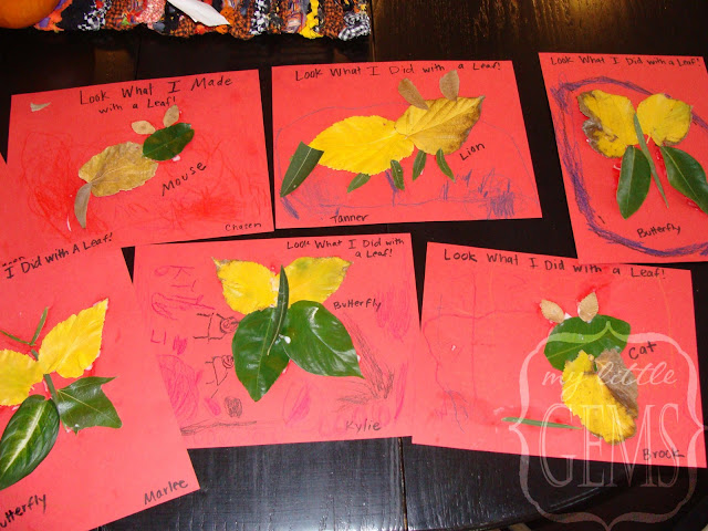 My Little Gems: Look What I did with a Leaf! (crafting with kids and ...