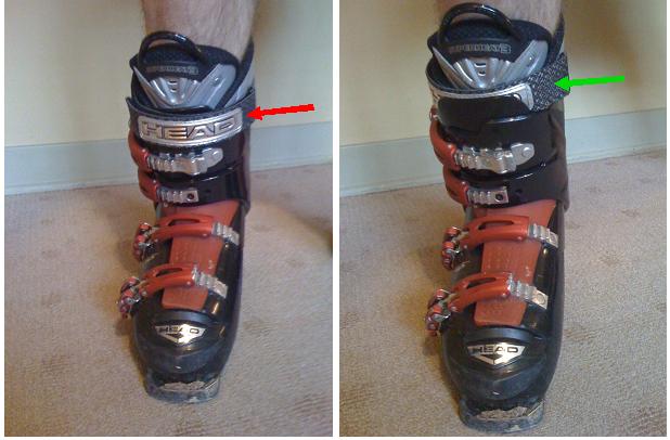 Powerstrap - does it go inside or outside the shell?, snowHeads ski forum